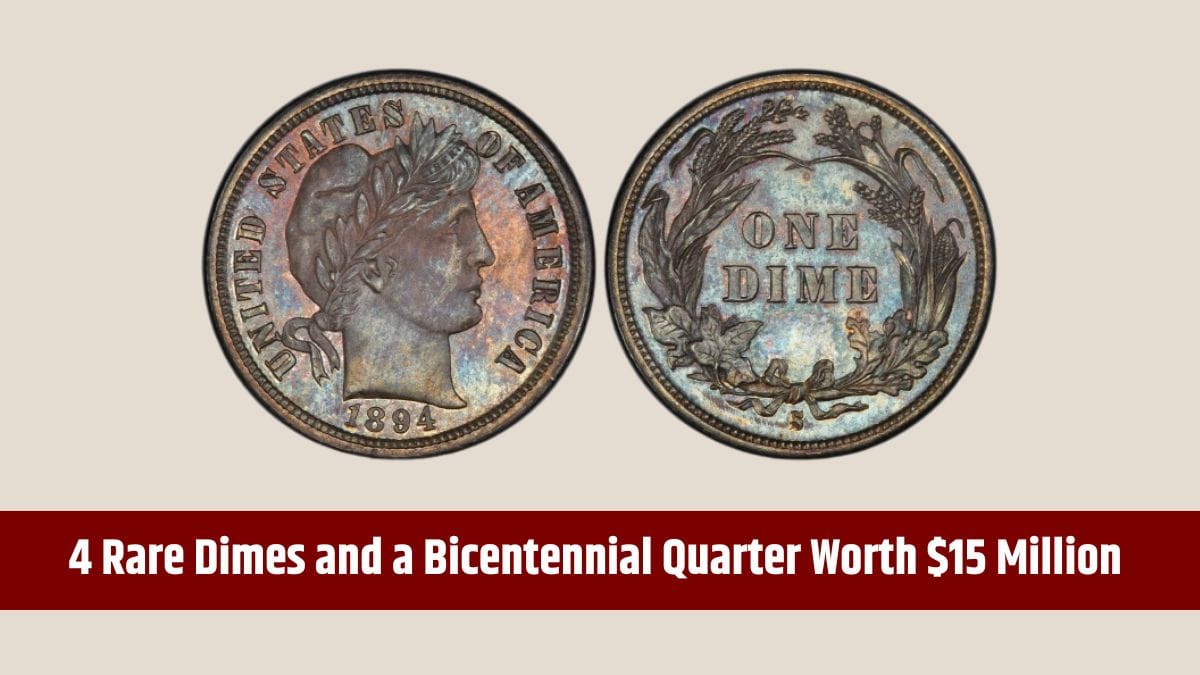 4 Rare Dimes and a Bicentennial Quarter Worth $15 Million - Hidden Treasures in Your Change