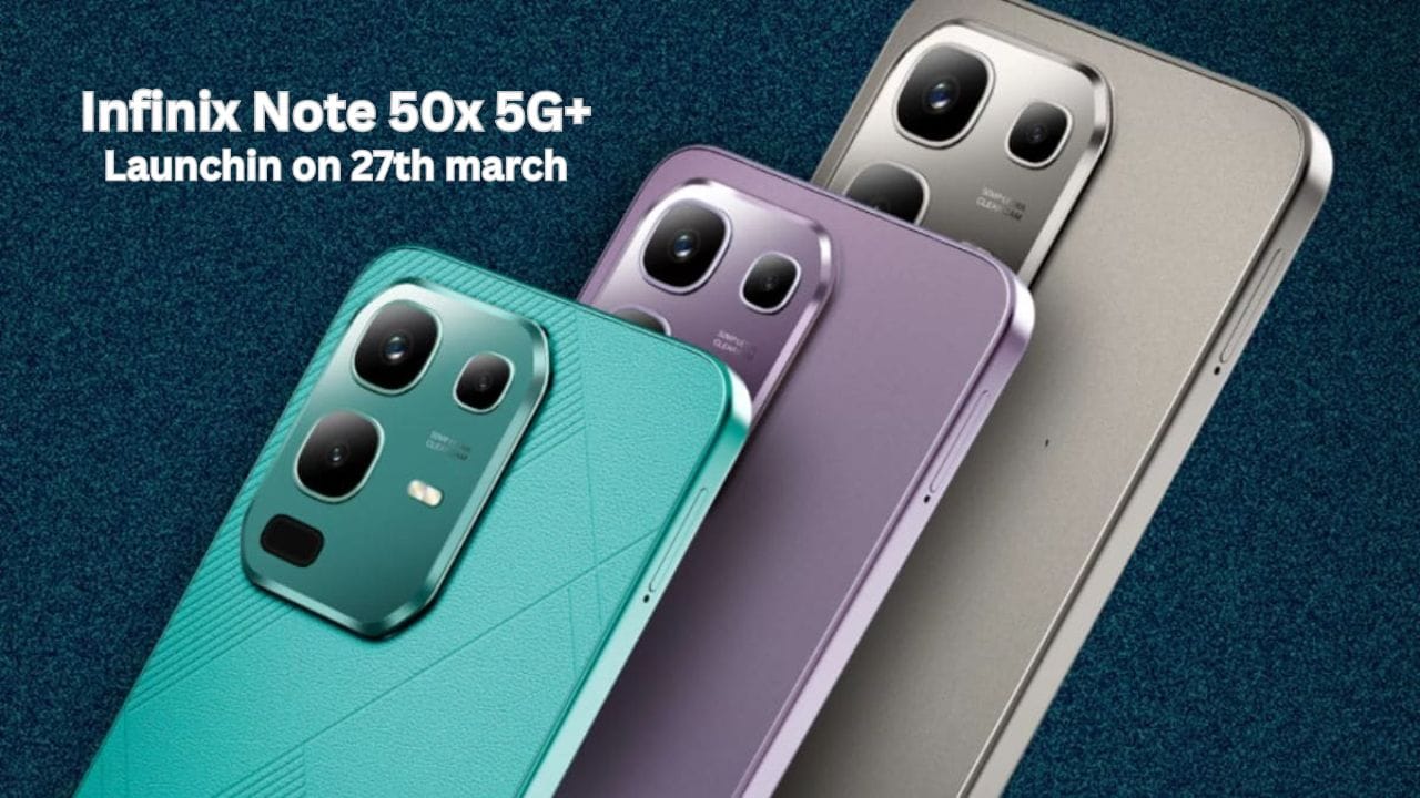 Infinix Note 50x 5G+ 27 मार्च को भारत में लॉन्च होगा - जानें कीमत और स्पेसिफिकेशन!